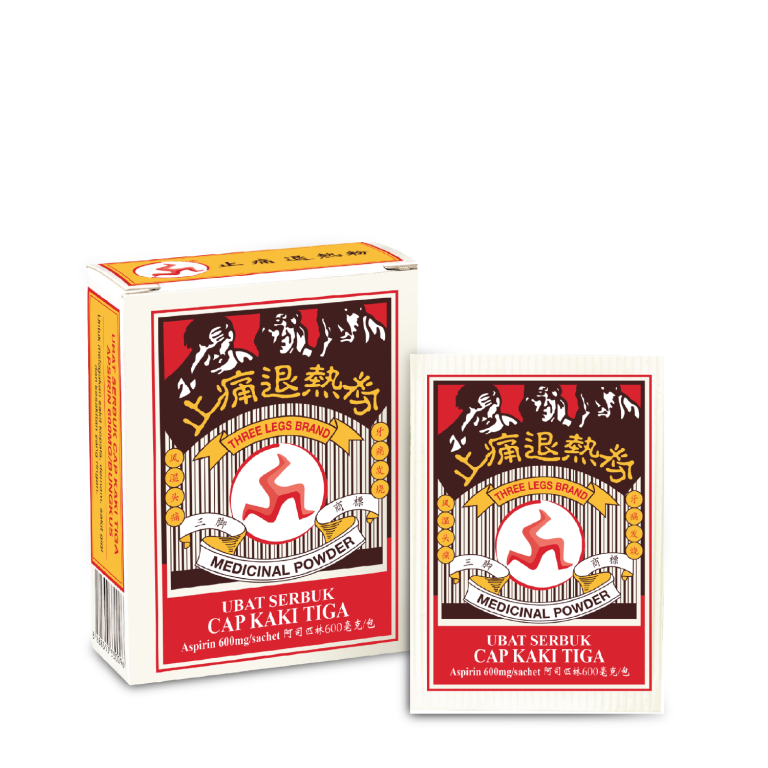 Three Legs Medicinal Powder - Three Legs Brand Cooling Water