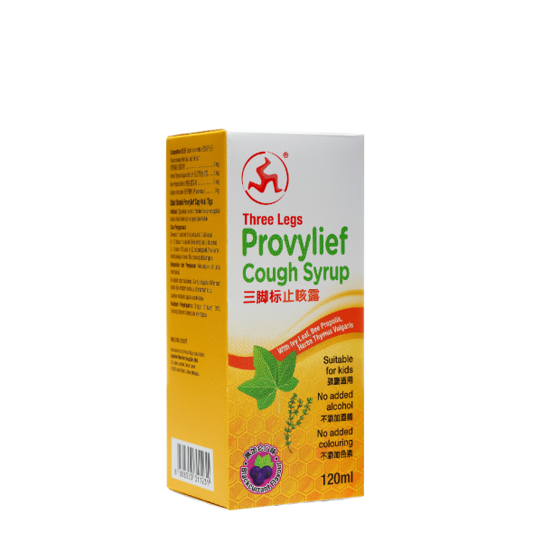 Three Legs Provylief Cough Syrup - Three Legs Brand Cooling Water